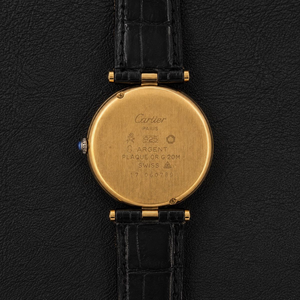 Cartier Must de Cartier Vendôme Black Dial – Ultra Thin (Gebraucht) in ...