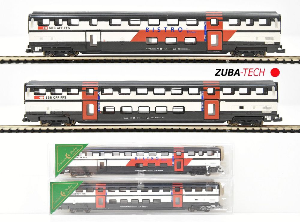 Wabu 2x IC 2000 Doppelstockwagen SBB Spur N GS mit OVP (Gebraucht) in St. Gallen für CHF 79 ...