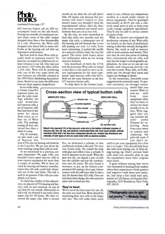 Wein Cell MRB625 - PX625 / PX13 Nicht-Me (Neu und originalverpackt) in ...