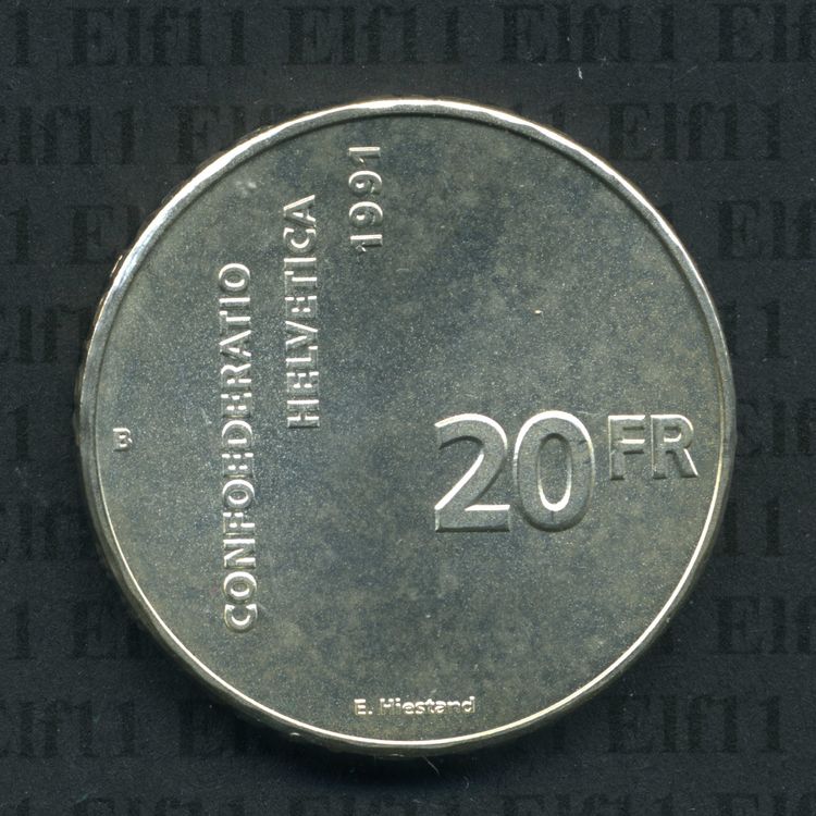 CHF__20.00 1991 700 Jahre Eidgenossenschaft stgl 20 Franken (Neu (gemäss Beschreibung)) in ...
