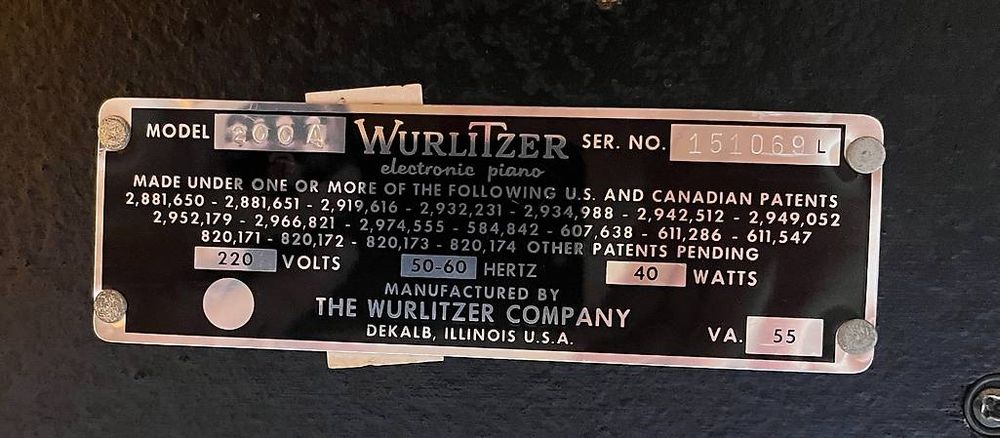 Wurlitzer 200A E-Piano (1974 - 1983) (Gebraucht) in Zürich für CHF 5700 – nur Abholung auf ...