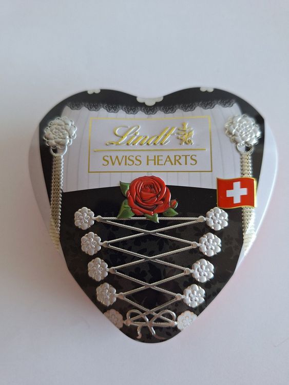 Lindt Swiss Hearts Herzdose Blechdose Sammlerdose leer (Gebraucht) in ...