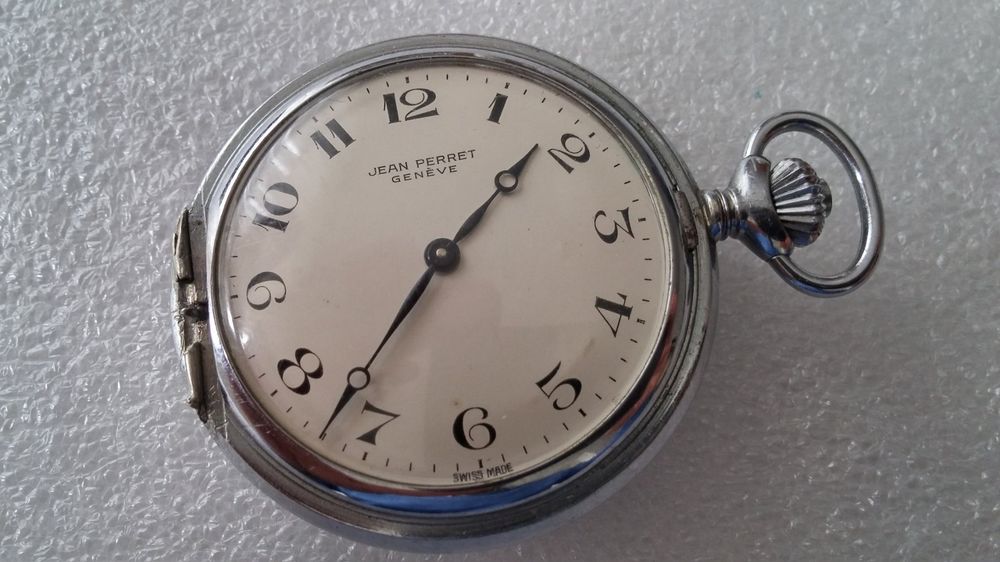 Taschenuhr Jean Perret, Gene Handaufzug, Ø 45 mm, Swiss Made (Gebraucht ...