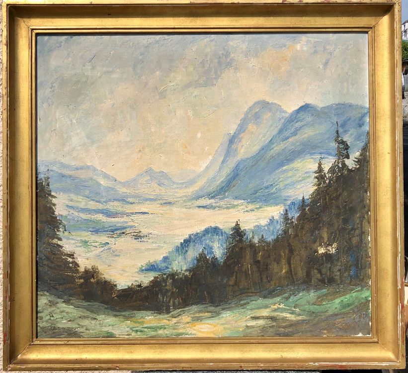Grosses Landschaft Gemälde unles Sign. (Gebraucht) in Hochdorf für CHF 20 – mit Lieferung auf ...