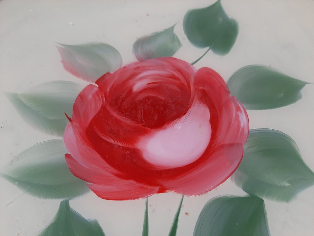 Vintage 50er Jahre Tortenplatte Kuchenplatte Rose Henkel | Kaufen auf ...