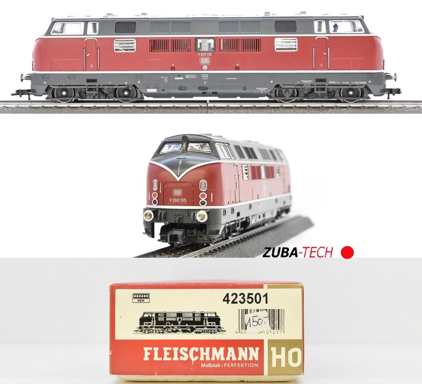 Fleischmann 423501 Diesellok V 200 DB H0 GS Analog mit OVP (Gebraucht ...