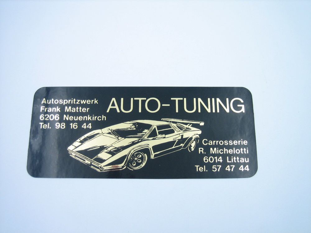 Auto-Tuning alter Aufkleber/Sticker (Gebraucht) in Zürich für CHF 1 ...
