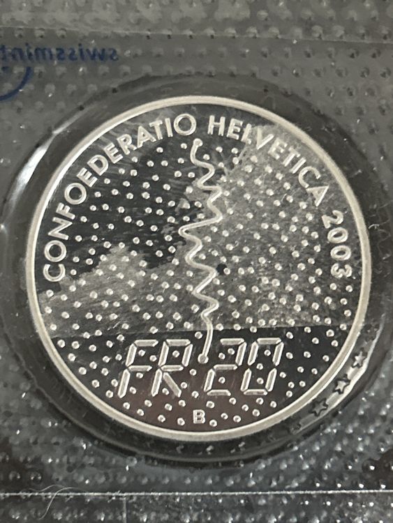 Fr. 20.- Sondermünze (Neu und originalverpackt) in Schaffhausen für CHF 35 – nur Abholung auf ...