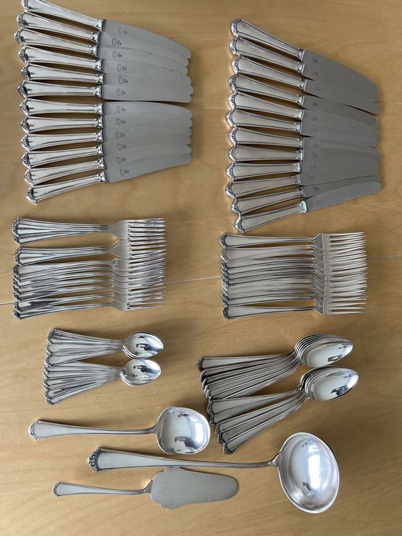 Festliches Silberbesteck 75-teilig ab Chf 1.00! | Kaufen auf Ricardo