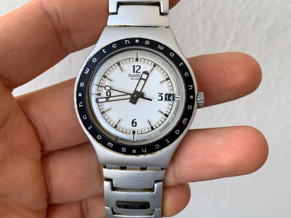 SWATCH Aluminium homme / Herrenuhr läuft | Kaufen auf Ricardo