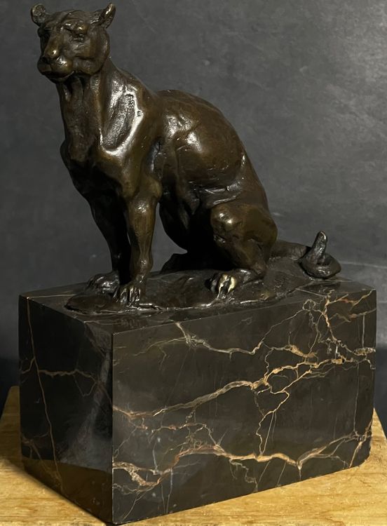 Jaguar Skulptur aus Bronze (Gebraucht) in Root für CHF 166 – mit Lieferung auf Ricardo kaufen