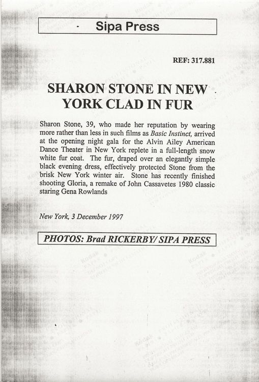 Film, Mode, Sharon Stone, Model, Actress, 1997 | Kaufen auf Ricardo