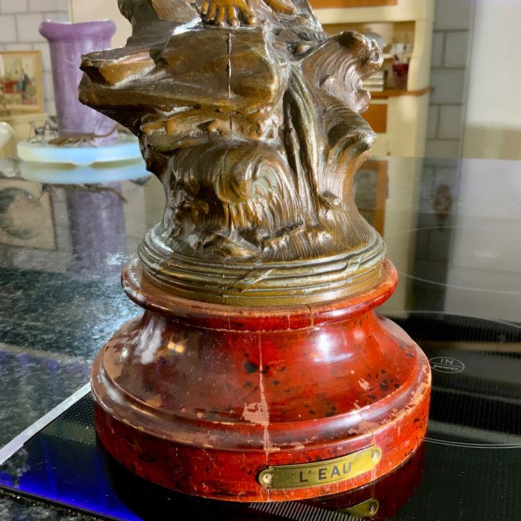 JUGENDSTIL XL SKULPTUR ZINKGUSS BRONZIERT FRANCE,1900, H-60 (Gebraucht) in Biglen für CHF 71 ...