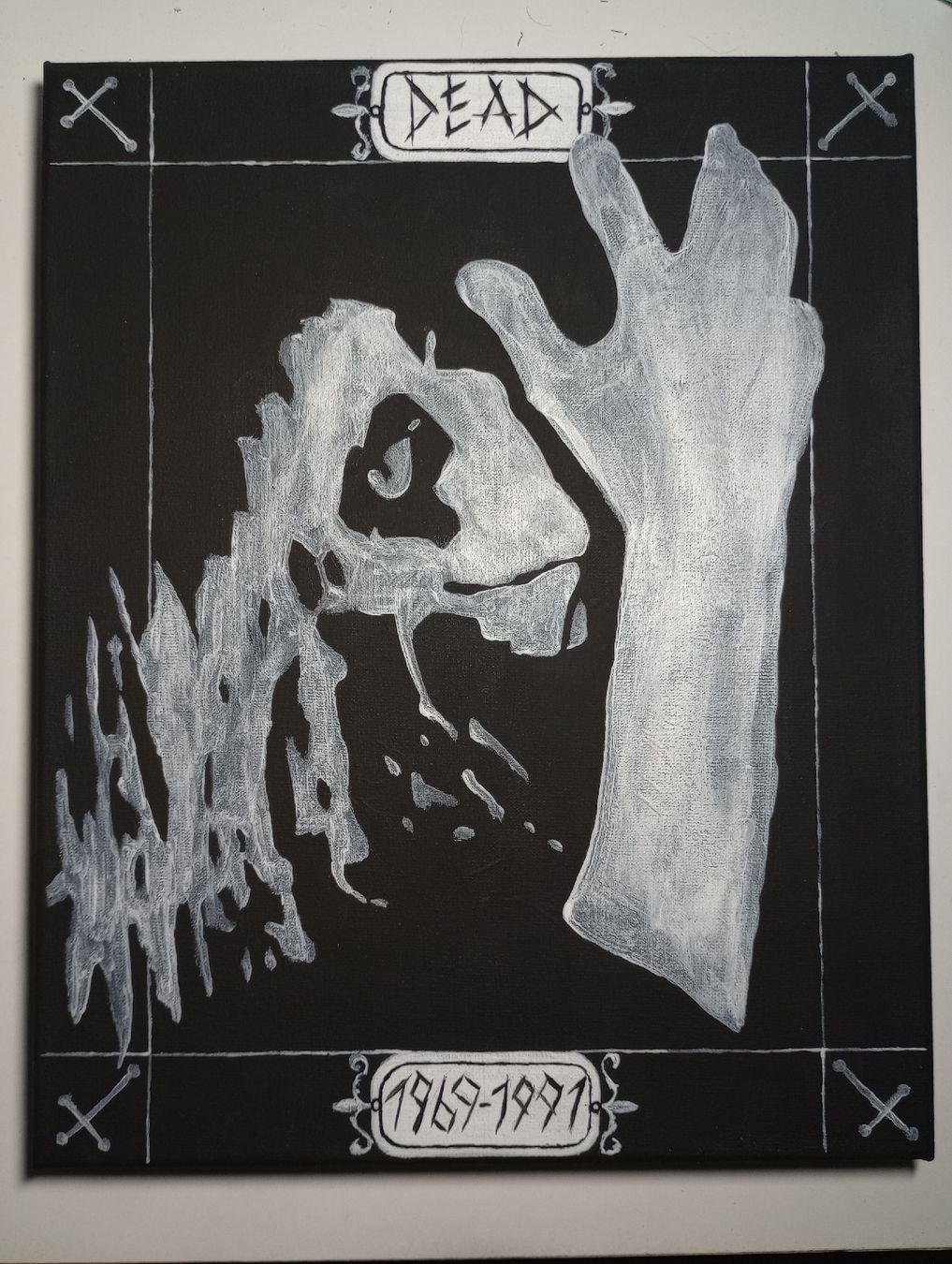 Mayhem Black Metal Painting of Dead Ohlin (Neu und originalverpackt) in ...