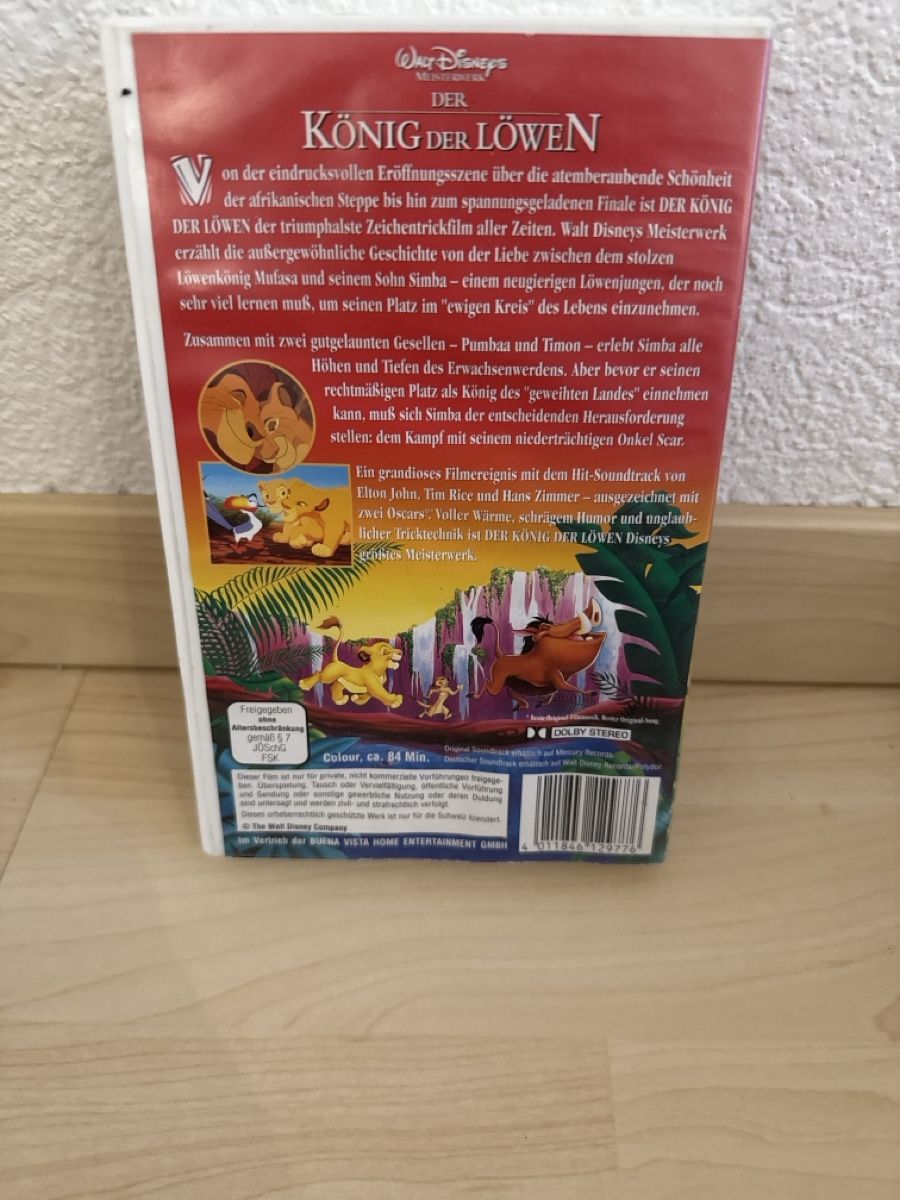 König der Löwen VHS Kassette - Disney Klassiker Top! (Gebraucht) in ...