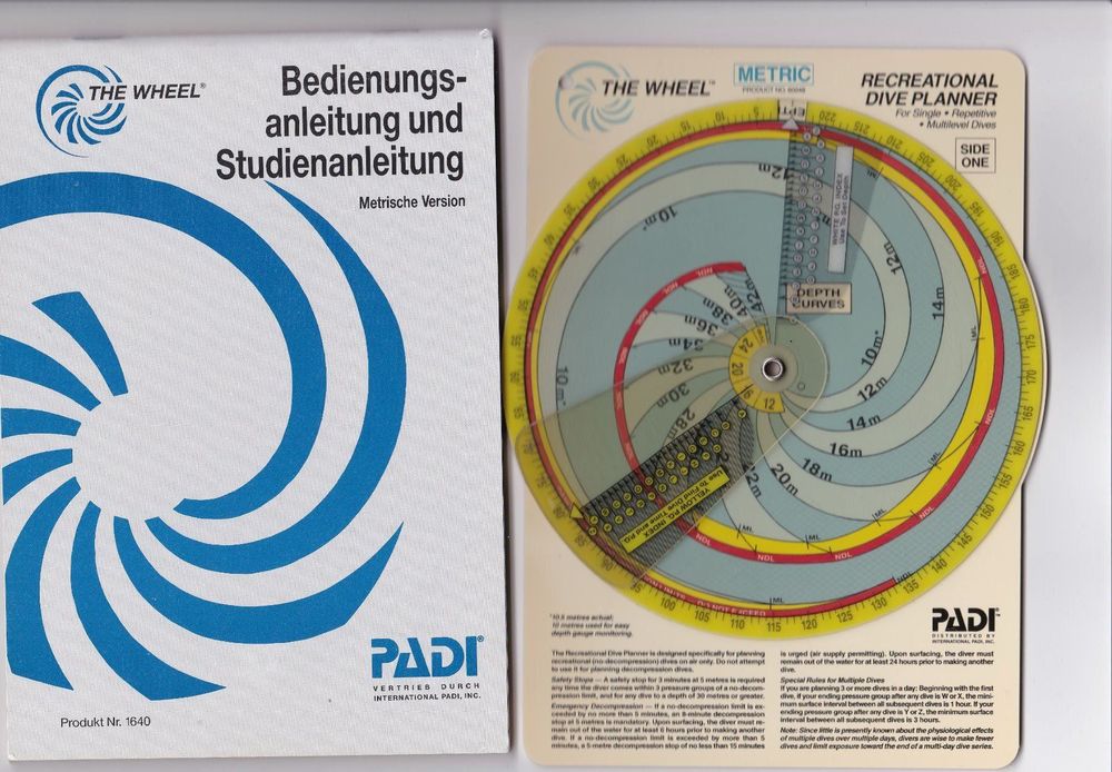 The Wheel PADI Tauchplaner | Kaufen auf Ricardo