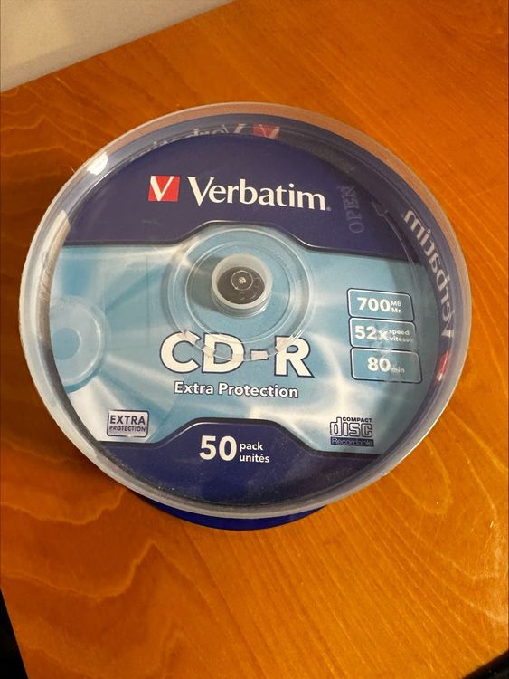 Verbatim CD-R 700mb 50 Pack OVP | Kaufen auf Ricardo
