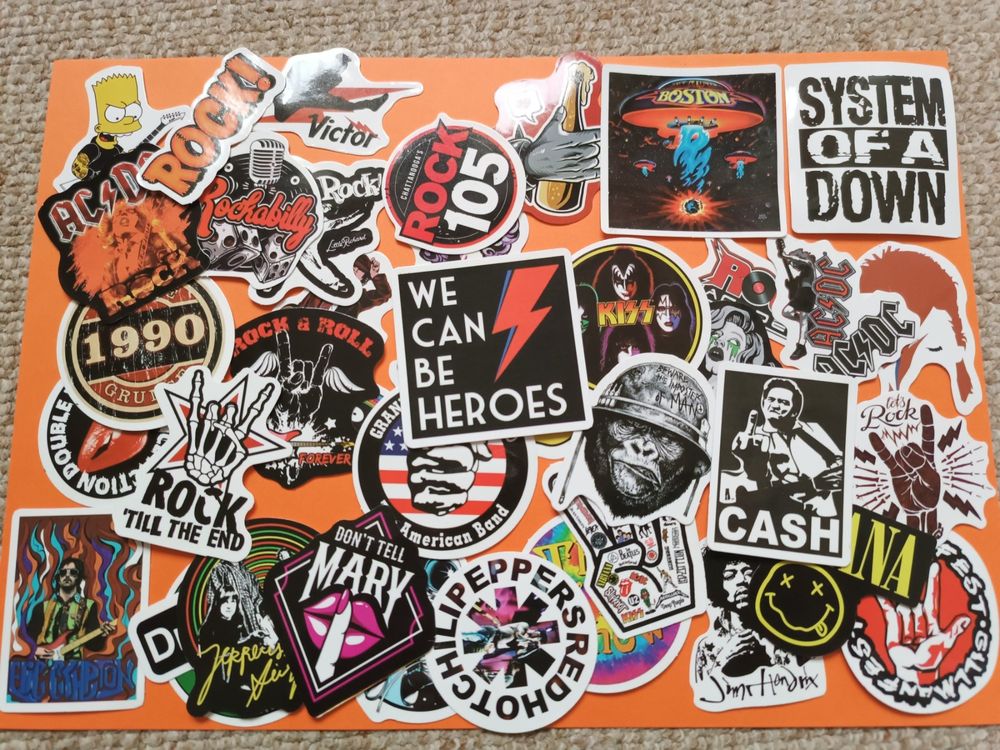 50x Sticker Rock History Set 2b | Kaufen Auf Ricardo