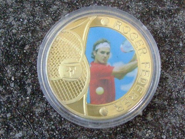 ROGER FEDERER 1 GEDENKSMÜNZEN MIT CERTIFICATE SAMMLER ! (Neu und ...