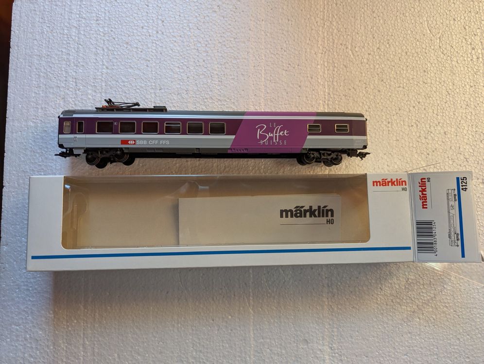 Speisewagen EW IV WRm 61 85 88-94 002-2 SBB, Märklin 4125 (Neu und originalverpackt) in ...
