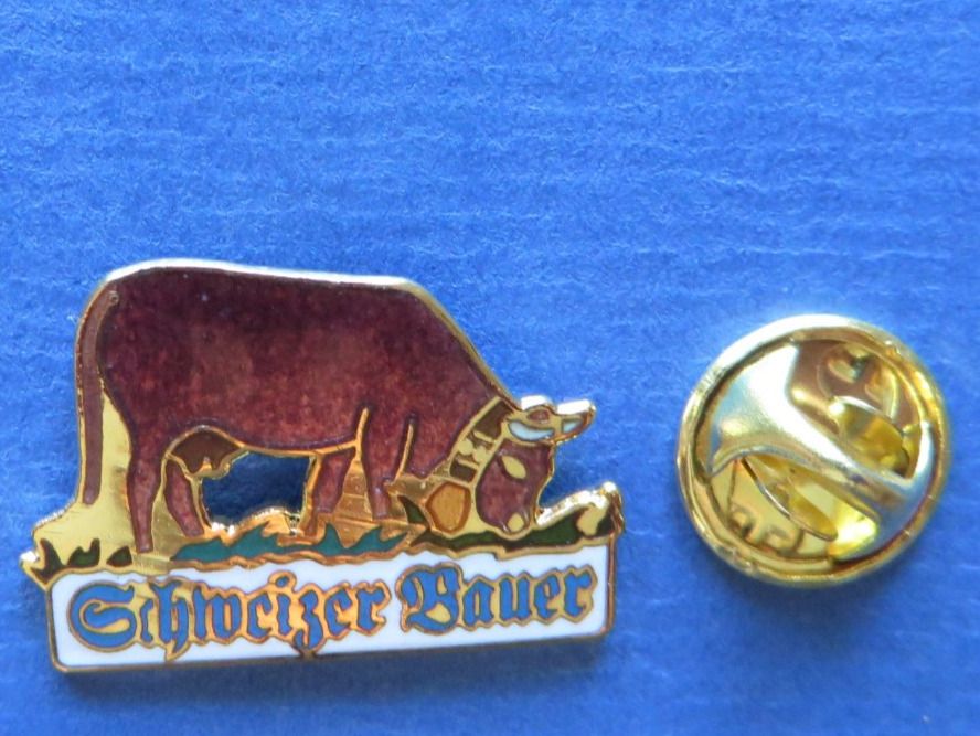 PINS PIN, SCHWEIZER BAUER KUH RIND, BRAUN, VIEHWIRTSCHAFT | Kaufen auf ...