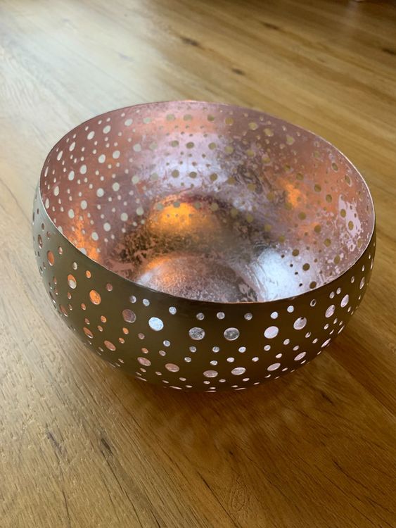 Dekoration Tablett Schale Korb Windlicht Silber | Kaufen auf Ricardo