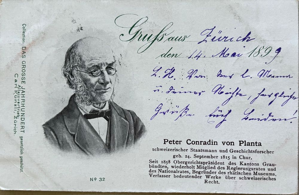 Peter Conradin von Planta, Chur, 1899 (Gebraucht) in Frauenfeld für CHF 3.8 – mit Lieferung auf ...