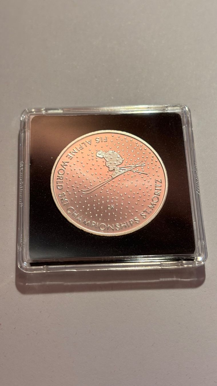 Pièce commémorative 20.- / 2003 (Championnats ski St-Moritz) (D ...