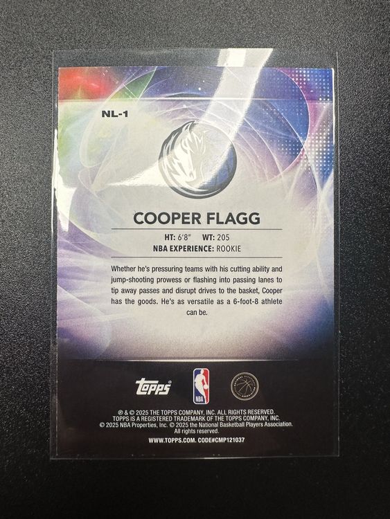 Cooper Flagg Rookie Topps NBA Flagship 2025 No Limit 22 /99 (Gebraucht ...