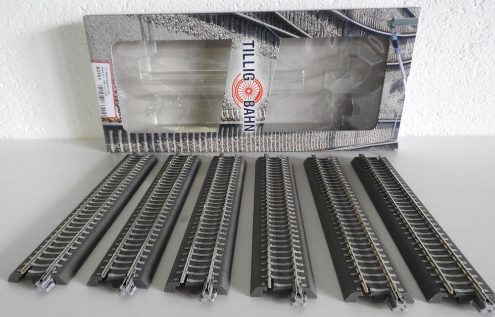Tillig H0m Gleis Gerade 83701 6 Stück 166 mm Neu in OVP | Kaufen auf ...