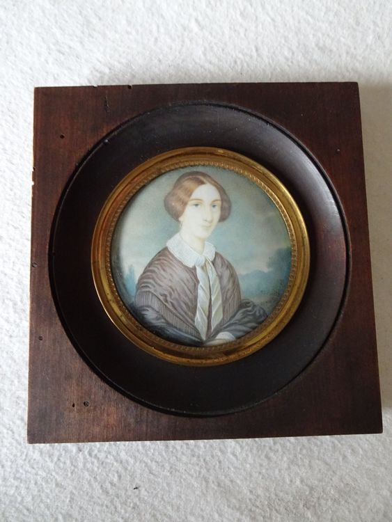 Miniatur Malerei Damenportrait signiert J.G.Durst (Gebraucht) in Siebnen für CHF 35 – mit ...
