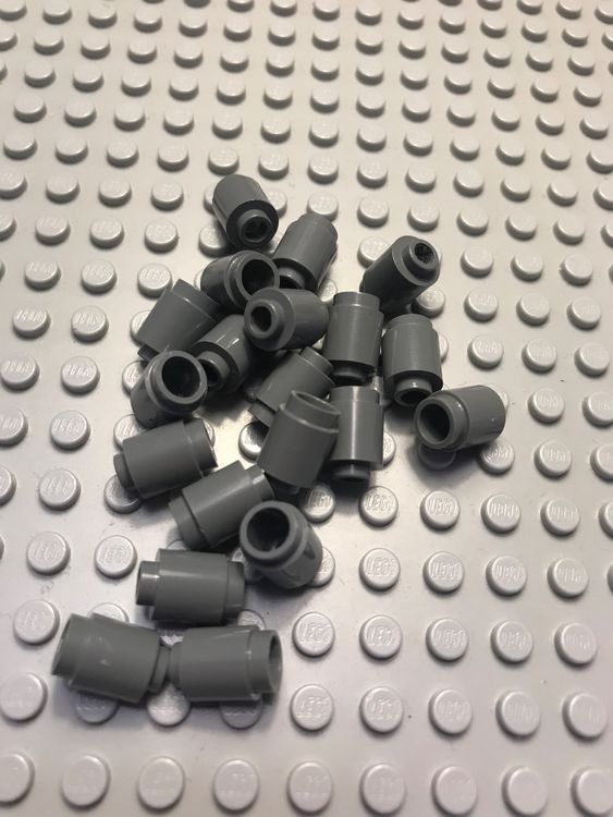 Lego 20x Rundstein (3062) dunkel grau | Kaufen auf Ricardo