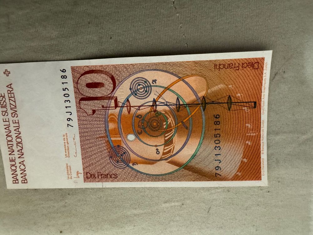 Alte Banknoten 10 Fr. 1707-1783 Nr 8 | Kaufen auf Ricardo