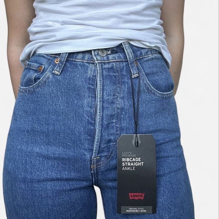 Levi's Ribcage Straight Ankle Jeans, Grösse 25, Neu! (Neu und ...