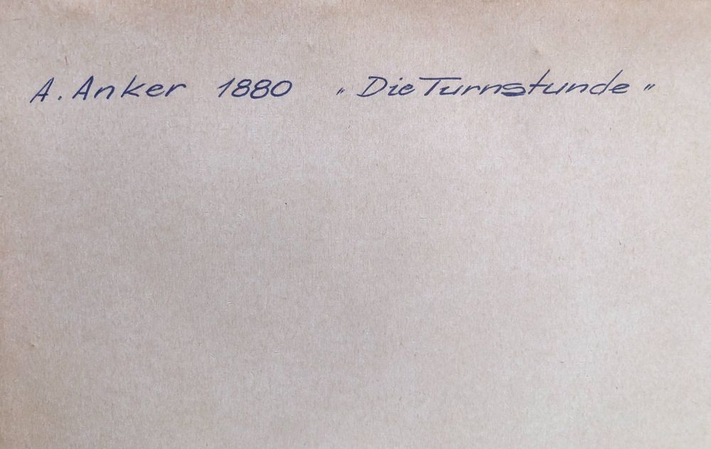 Bild inkl. Rahmen (Albert Anker, Turnstunde) (Gebraucht) in Gwatt (Thun ...