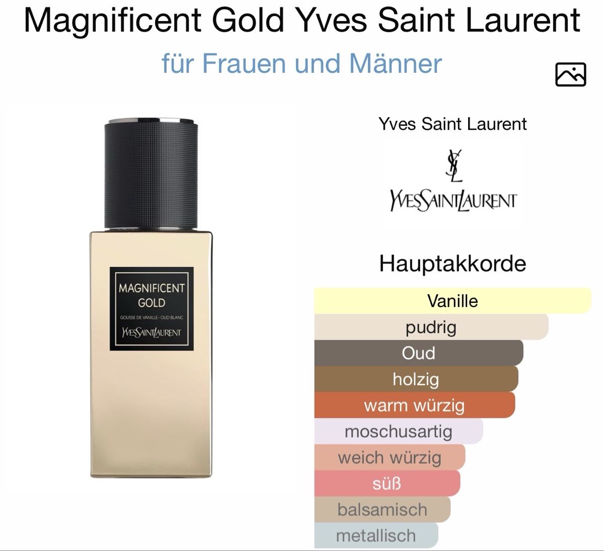Yves Saint Laurent – Magnificent Gold (Unisex-Duft) (Neu (gemäss ...