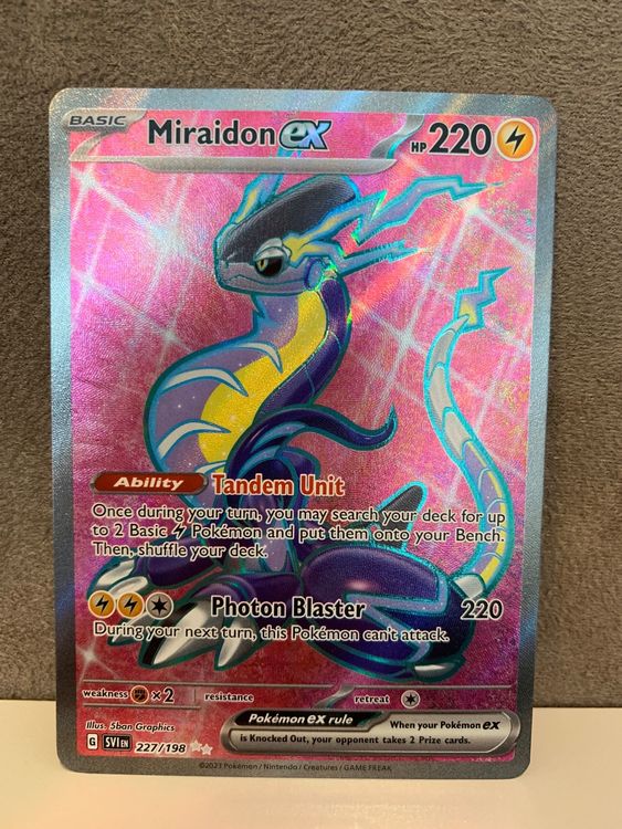 227/198 Miraidon ex ENG Pokemon Scarlet & Violet | Kaufen auf Ricardo