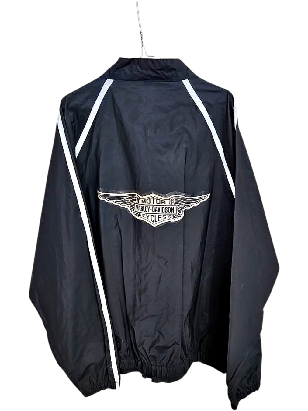Harley-Davidson Black Windbreaker Jacket with Logo - Size (Gebraucht ...