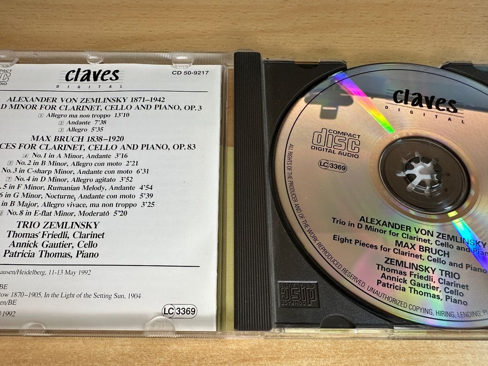 Q5 Alexander Von Zemlinsky, Max Bruch – Chamber Music (Gebraucht) in ...