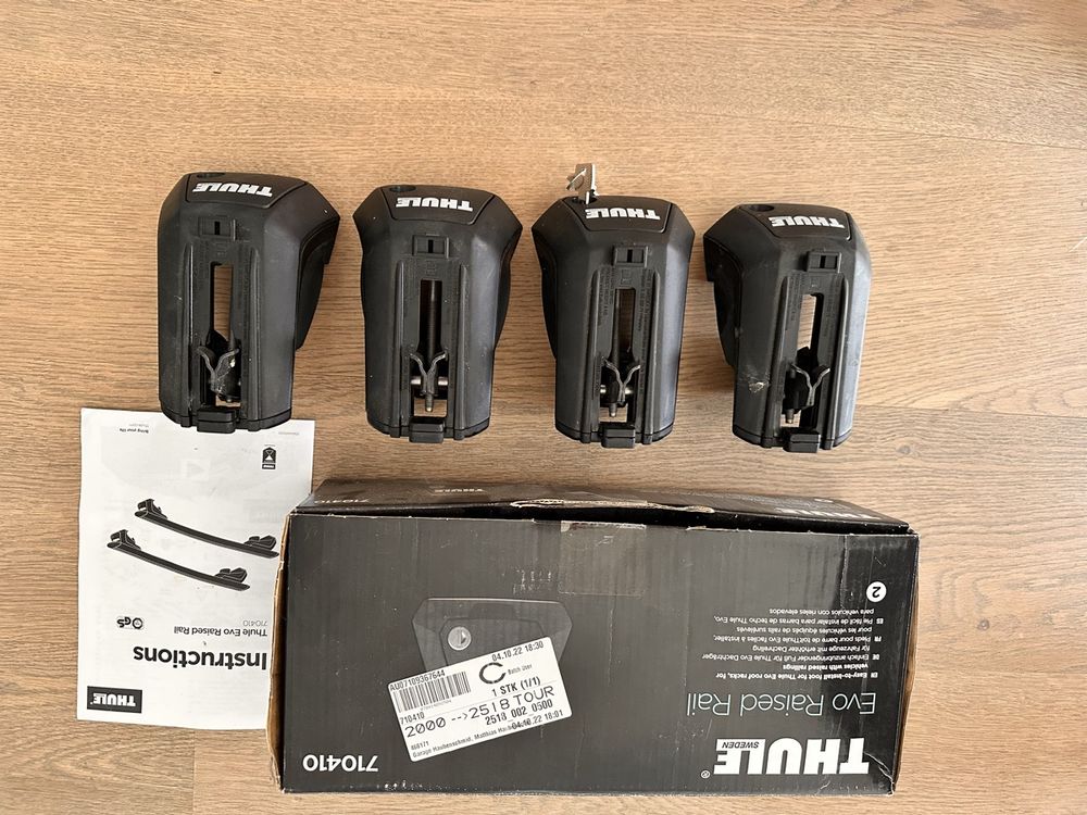 Thule Evo Raised Rail 710410 Dachträger - Komplett! (Gebraucht) in ...
