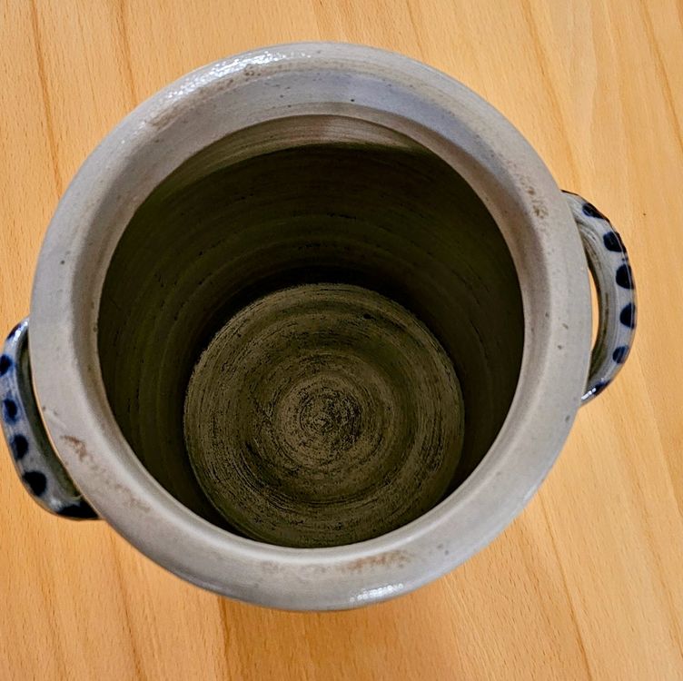 Pot en grès ancien décor gris et bleu de 3 litres (D'occasion) à ...