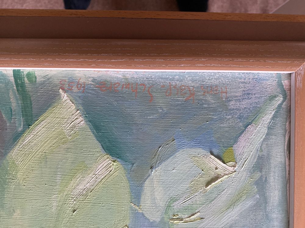 Sonnenblumen Gemälde von Hans Kasper Schwarz 1953 | Kaufen auf Ricardo