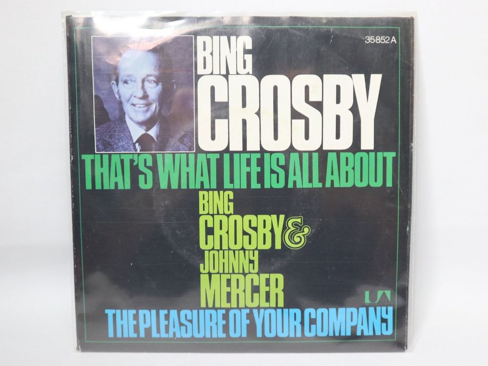 Vinyl Single Bing Crosby That's What Life Is All Jukebox (Gebraucht) in ...