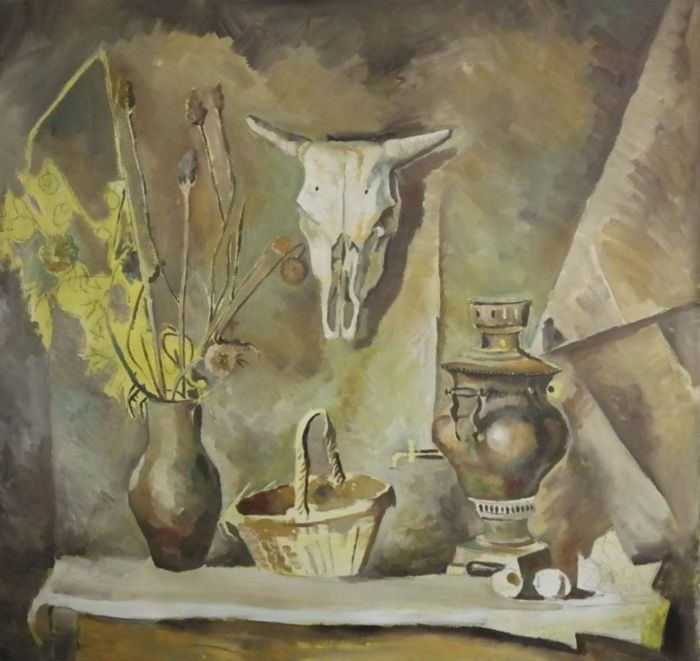 Stillleben mit Stierschädel - Western - | Kaufen auf Ricardo