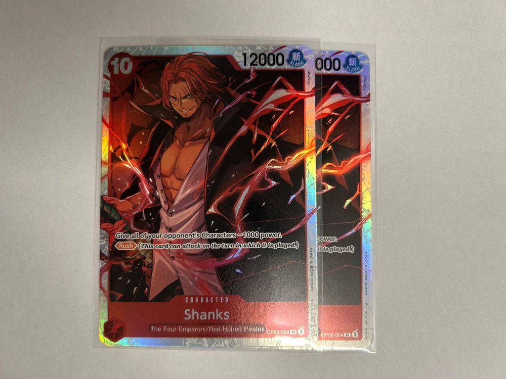 One Piece Shanks SR OP09-004 EN 2Stk. | Kaufen auf Ricardo