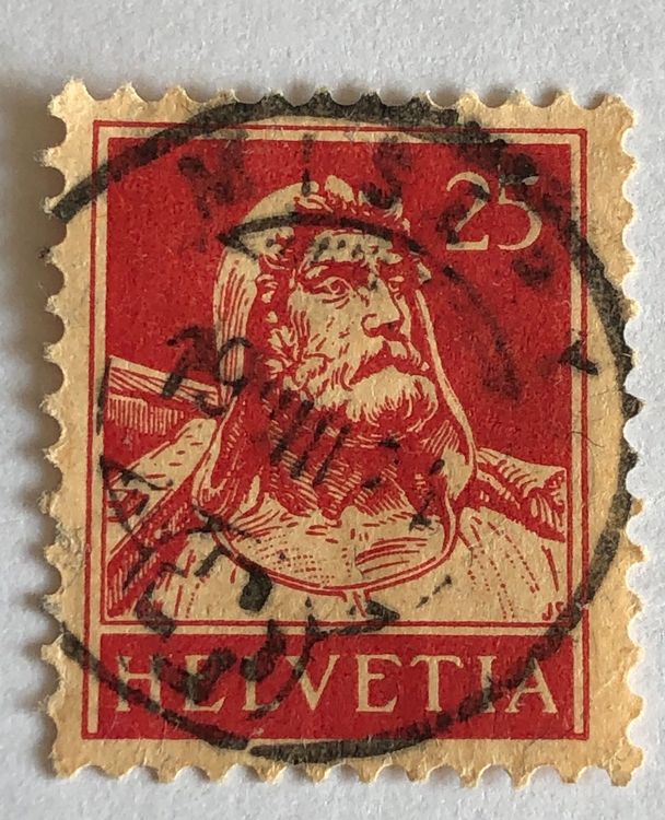 Tellbrustbild mit Vollstempel (Gebraucht) in Aarau für CHF 0.2 – mit Lieferung auf Ricardo kaufen