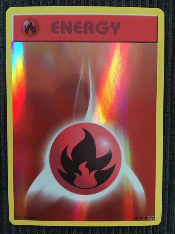 Pokemon Fire Energy Holo XY Evolutions (Neu (gemäss Beschreibung)) in ...