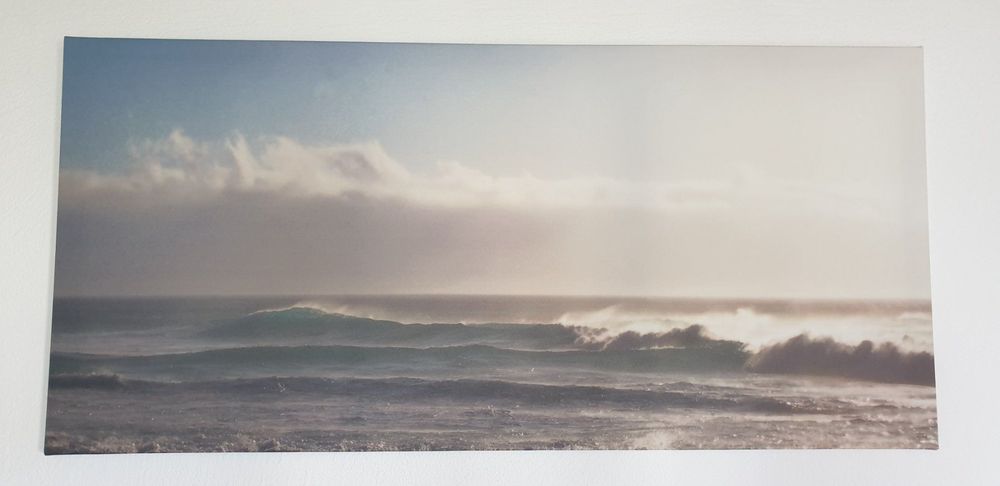 IKEA Leinwandbild 57x120 cm Meer, Wellen, Wave (Gebraucht) in Benken SG für CHF 1 – nur Abholung ...