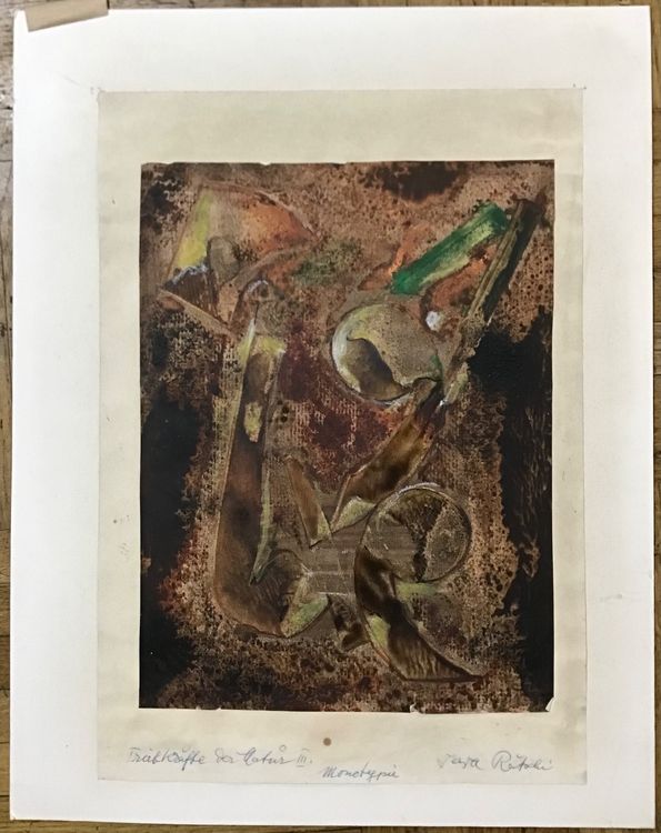 Sehr Interessante Mischtecknik Unleserlich Signiert (Gebraucht) in Root für CHF 5 – mit ...