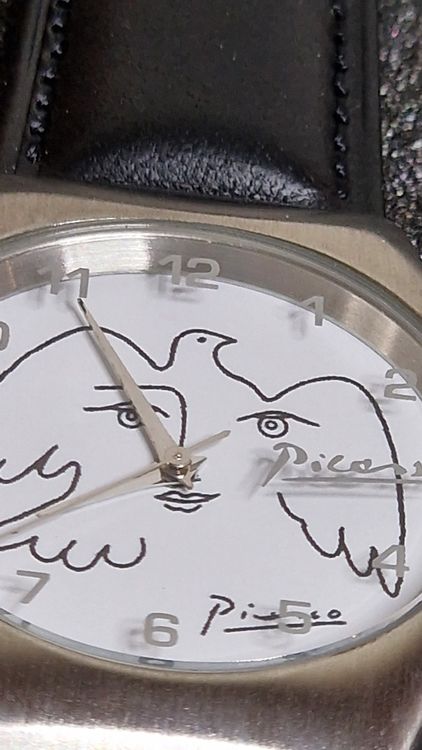 Pablo Picasso Face of Peace Laks Uhr limitierte Auflage Schw (Neu und ...